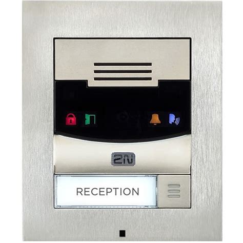 2n 9155301cs Ip Solo 1 Button Intercom Door Station Module With Camera Ip54 12vdc Surface