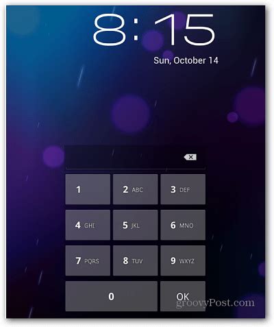 Set A Screen Lock On Google Nexus 7 Tablet GroovyPost