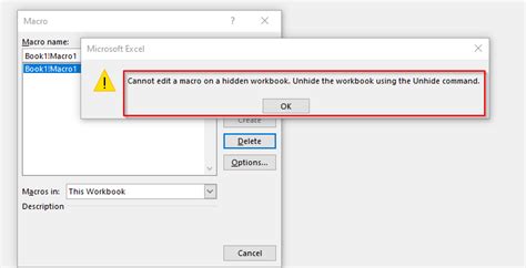 Fixed Cannot Edit Macro On A Hidden Workbook Excel Insider