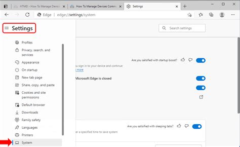 How To Enable Or Disable Sleeping Tabs In Microsoft Edge Chromium Windows 10 Device