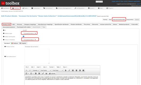 Inserting Grouped Products Toolbox