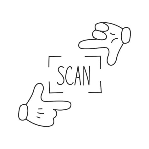 Premium Vector Qr Code Scan Hand Gesture Vector Illustration