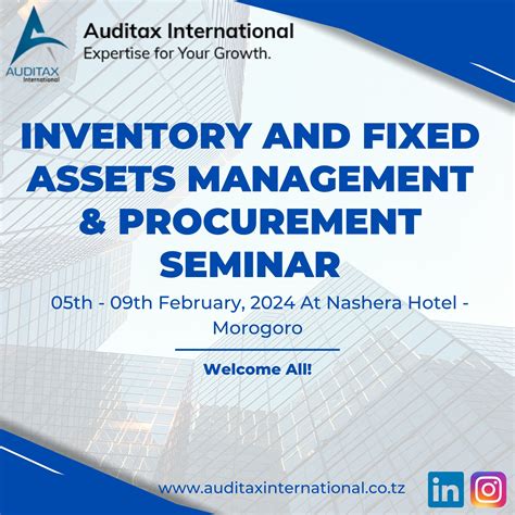 Inventory And Fixed Assets Management And Procurement Seminar With Cpd