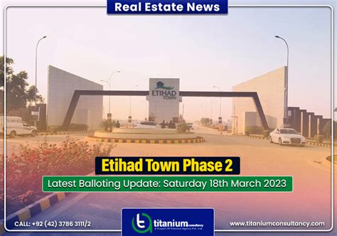 Etihad Town Phase 2 Lahore Balloting News