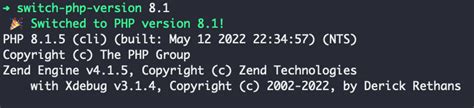 Github Jjsty1eswitch Php Version 一个切换php版本的bash脚本