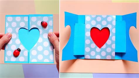 Heart Shutter Card Tutorial DIY Shutter Card Making Instructions YouTube