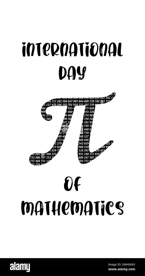 Happy International Day Of Mathematics Vector Background Illustration World Pi Day Stories