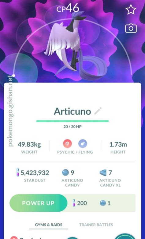 Galarian Articuno Pokemon Go
