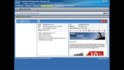 agent email and chat demo cisco unified ccx 10 6 youtube