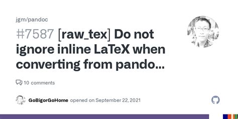 Rawtex Do Not Ignore Inline Latex When Converting From Pandoc