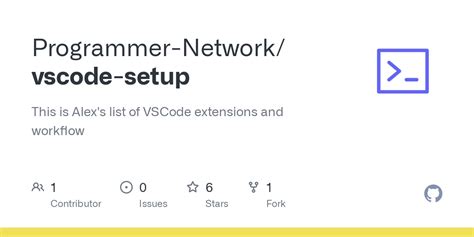 Github Programmer Networkvscode Setup This Is Alexs List Of Vscode Extensions And Workflow
