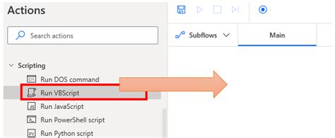 Run Vbscript Actionpower Automate Desktop Kaizenpersonal Computer