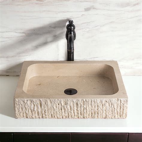 20 Rectangular Stone Sink