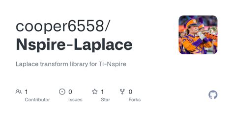 GitHub Cooper6558 Nspire Laplace Laplace Transform Library For TI Nspire