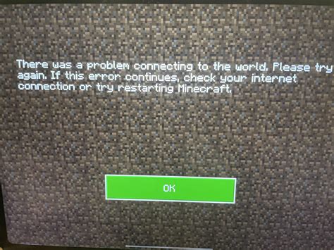 Bedrock Issue Joining Friends World R Minecraft