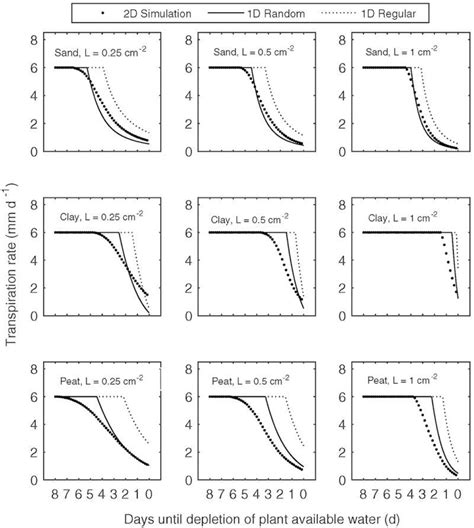 Simulated Actual Transpiration Rates For Explicit Two‐dimensional 2d Download Scientific