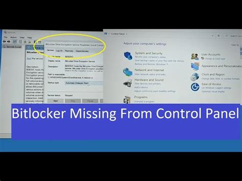 How To Fix Bitlocker Missing From Control Panel Windows 11