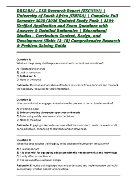 Rrllb81 Llb Research Report Esc3701 University Of South Africa