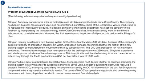 Solved Required Information Problem 8 53 Algo Learning Chegg Com