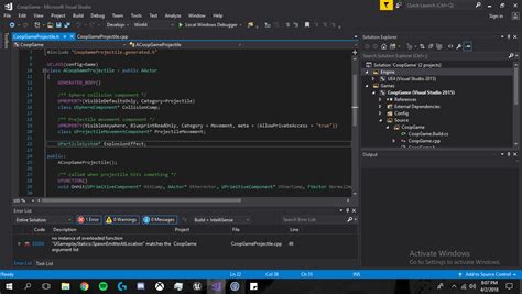 Visual C Unreal Engine 4 Spawn Emitter At Location Stack Overflow