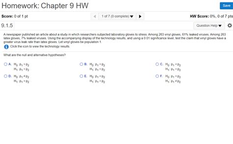 Solved Homework Chapter 9 Hw Save Score 0 Of 1 Pt 1 Of 7