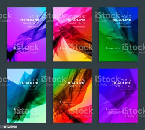 현대 추상 연례 보고서 전단지 디자인 브로셔 템플릿 세트 초현대적에 대한 스톡 벡터 아트 및 기타 이미지 초현대적 0명 A4 용지 Istock
