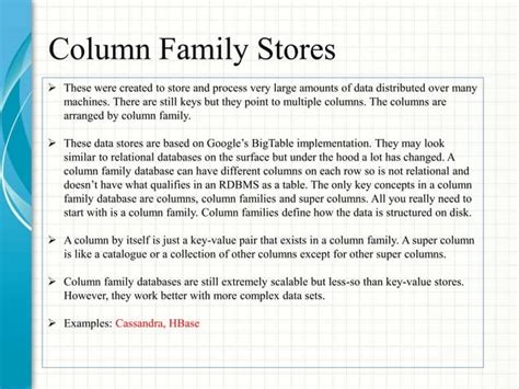 Nosql Databases Types And Uses Pptx Databases Computer Software
