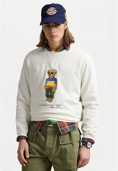 Polo Ralph Lauren Polo Bear Fleece Sweatshirt Sweatshirt Nevis Off White Zalando Ie
