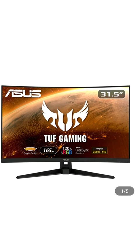 Asus Tuf Gaming Vg Vq B Curved Gaming Monitor Computers Tech Parts Accessories Computer
