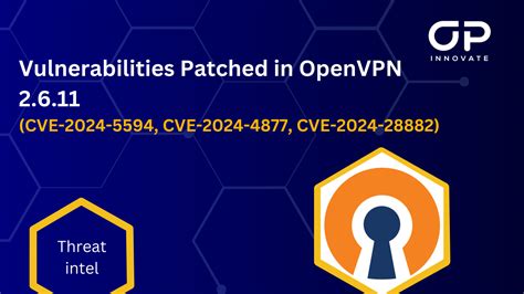 Vulnerabilities Patched In Openvpn 2611 Cve 2024 5594 Cve 2024 4877 Cve 2024 28882 Op