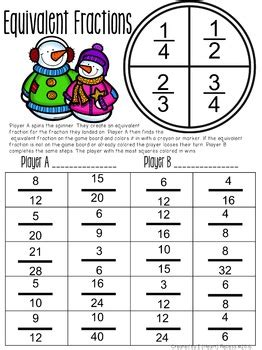 Equivalent Fractions NF By Jessica Scott Teachers Pay Teachers