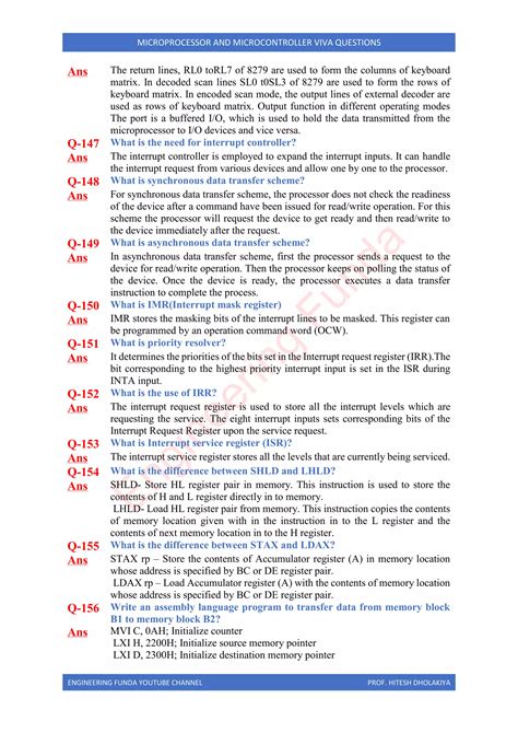 Microprocessor Microcontroller Interview And Viva Questionpdf