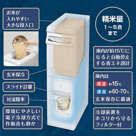 エムケー 保冷精米機 冷えっ庫 精米処 PRC 30W 玄米収納量30kg 4905249283145 農家のお店おてんとさん