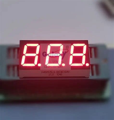 056 Inch 3 Digit 7 Segment Display Galaxy Brand At Rs 14piece 7 Segment Led Display In