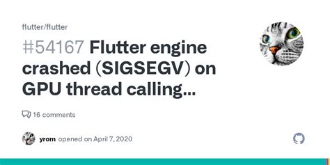 Flutter Engine Crashed SIGSEGV On GPU Thread Calling PlatformViewAndroid