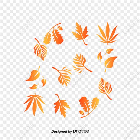 평면 노란색 실루엣 단풍 원소 벡터외딴경계 Png 일러스트 무료 다운로드 Lovepik