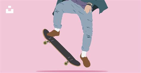 분홍색 배경에 스케이트보드를 타고 있는 남자 벡터 Unsplash의 무료 스포츠 이미지