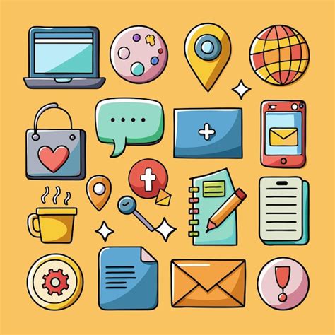User Interface Vector Icons Minimal Style Premium AI Generated Vector