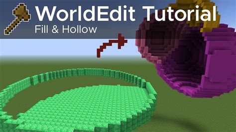 Worldedit Guide 7 Fill And Hollow Youtube