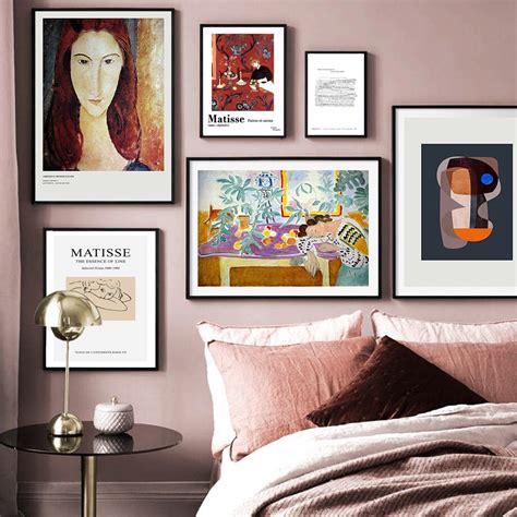 헨리 마티스 패션 레트로 포스터 및 프린트 추상 초상화 월 아트 캔버스 회화 거실 홈 데코그림 And 서예 Aliexpress