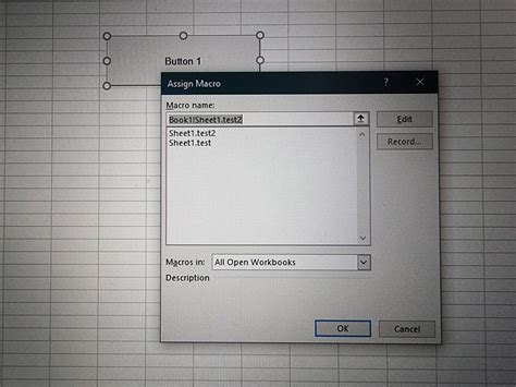 which macro assigned to particular button r vba
