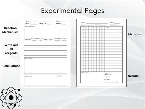 Laboratory Notebook Pages Digital Goodnote Science T Lab Etsy