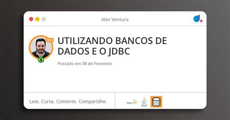 Utilizando Bancos De Dados E O Jdbc