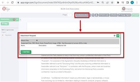 Signer Attachment Options Help Center