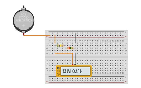 Circuit Design Circuito En Serie Dos Resistencias 22 02 2021 Tinkercad