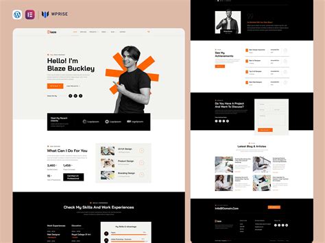 Blaze Creative Portfolio And Agency Elementor Template Wprise