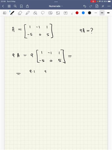 Solved Question Given Matrix A Shown Below Find 9a 1 A 55 0 5