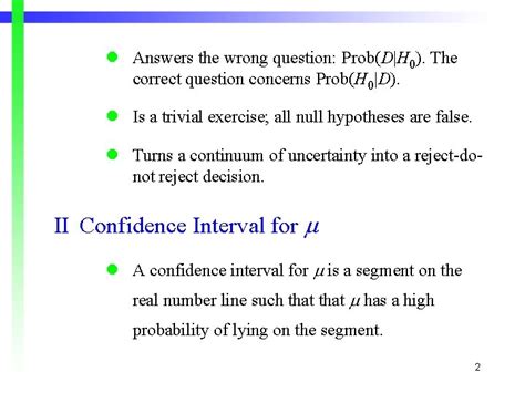 Chapter 11 Statistical Inference One Sample Confidence Interval