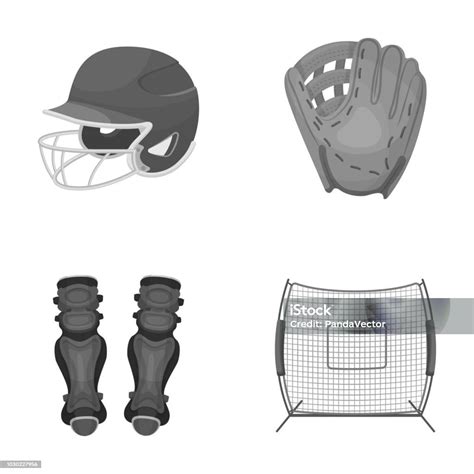 야구와 특성 디자인에 대 한 설정 컬렉션 아이콘 만화 야구 선수와 장비 기호 재고 웹 일러스트 벡터 0명에 대한 스톡 벡터 아트 및 기타 이미지 Istock