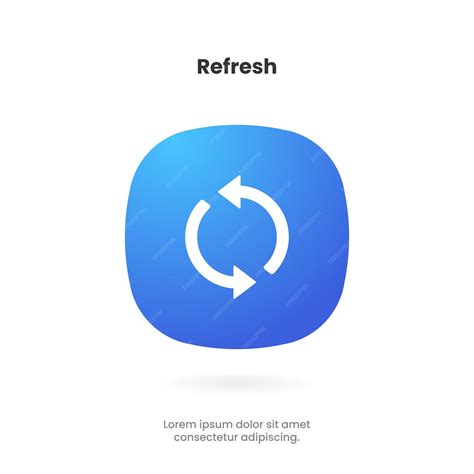 Premium Vector 3d Synchronize Sync Rotate Swap Repeat Reset Refresh
